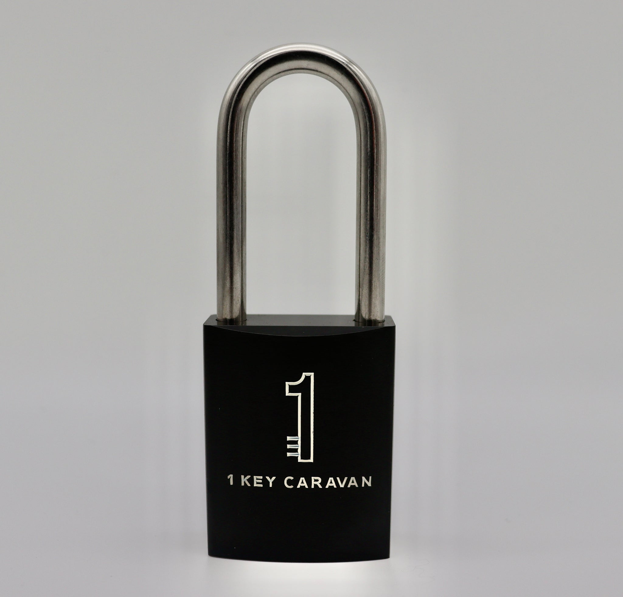1KEY SMALL Padlock | Black 50mm Long Shackle